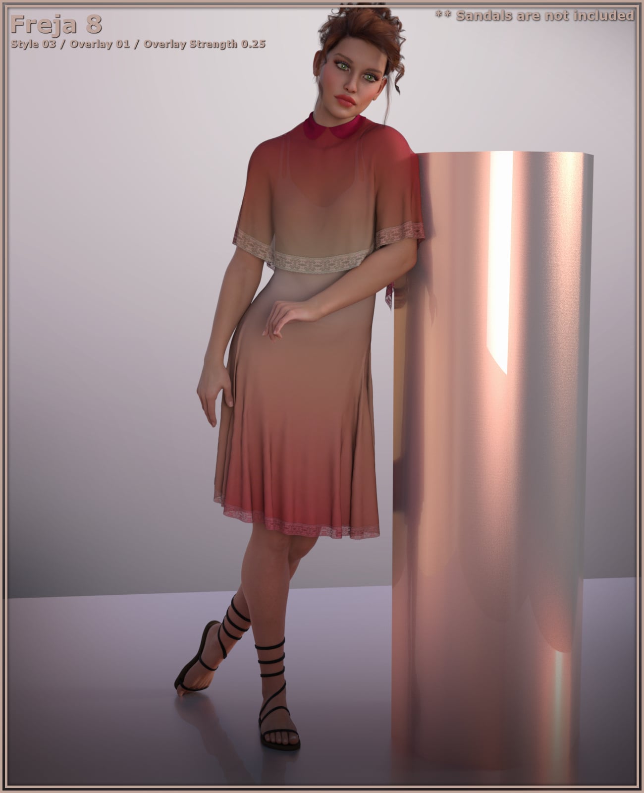 dForce Caped Mini for G8F & G8.1F | Daz 3D