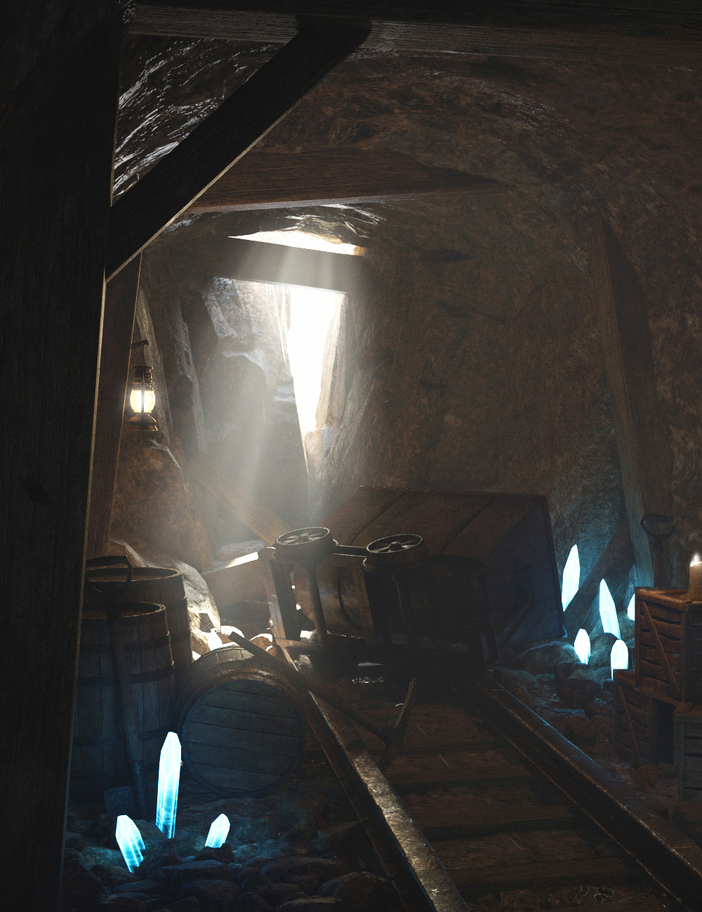 Crystal Mine | Daz 3D