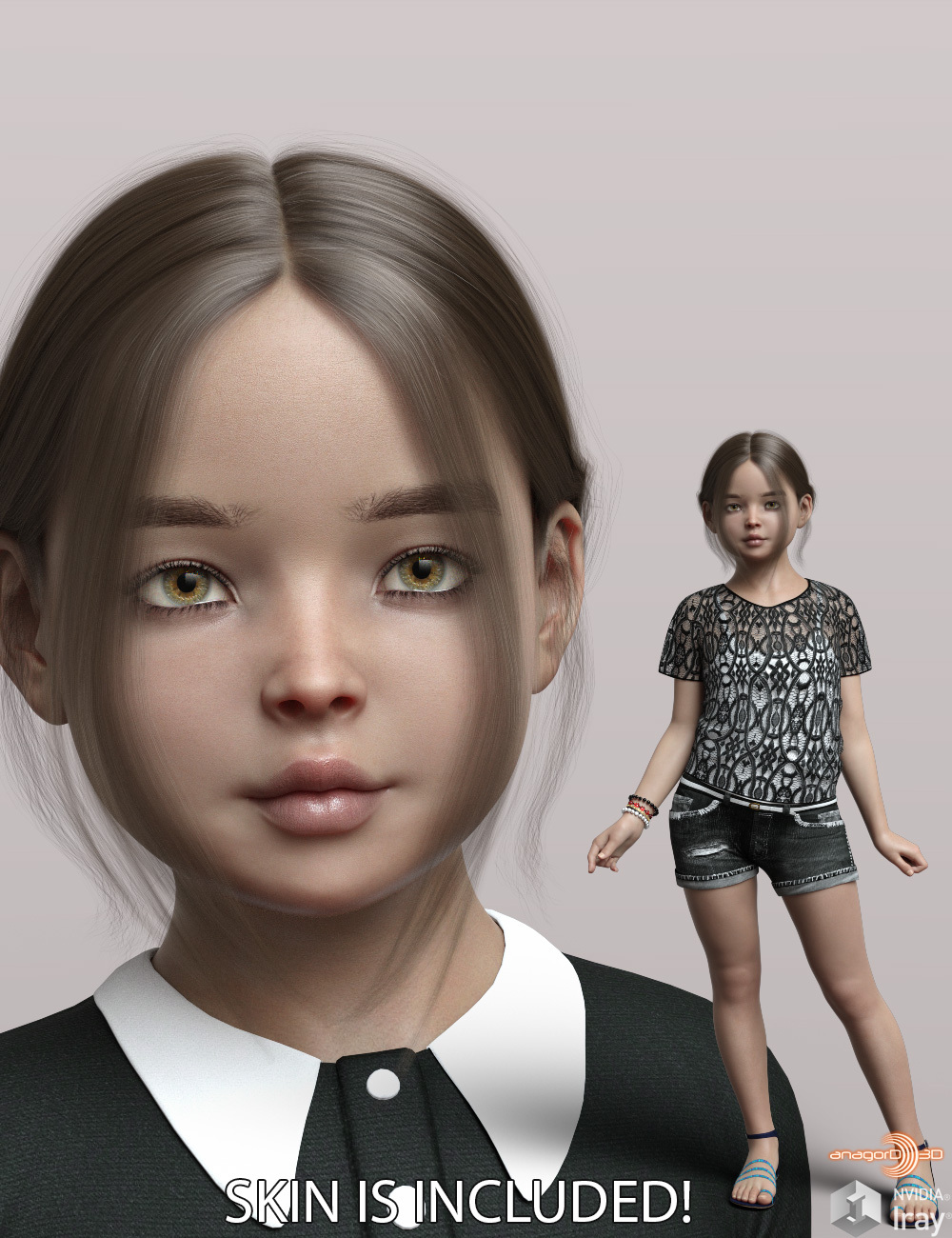 Anagord Kids G8F Vol 7 | Daz 3D