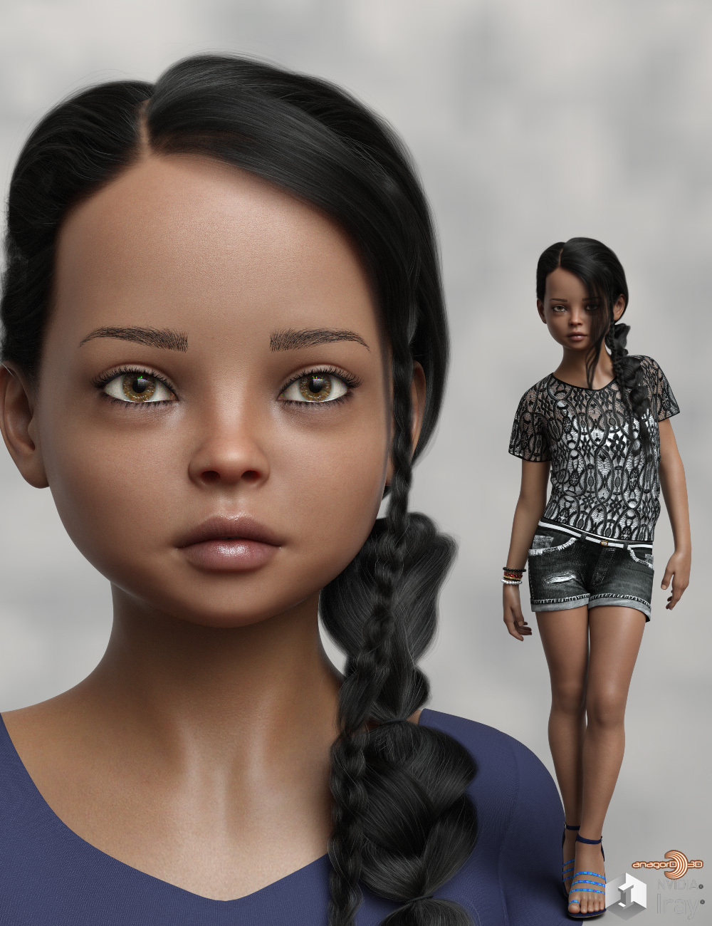 Anagord Kids G8F Vol 8 | Daz 3D