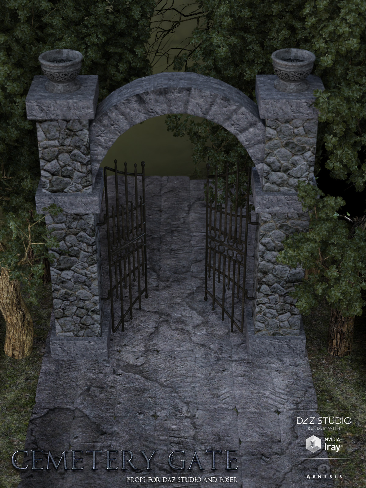 Cemetery Gate | Daz 3D