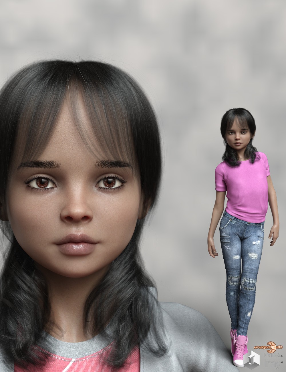 Anagord Kids G8F Vol 9 | Daz 3D