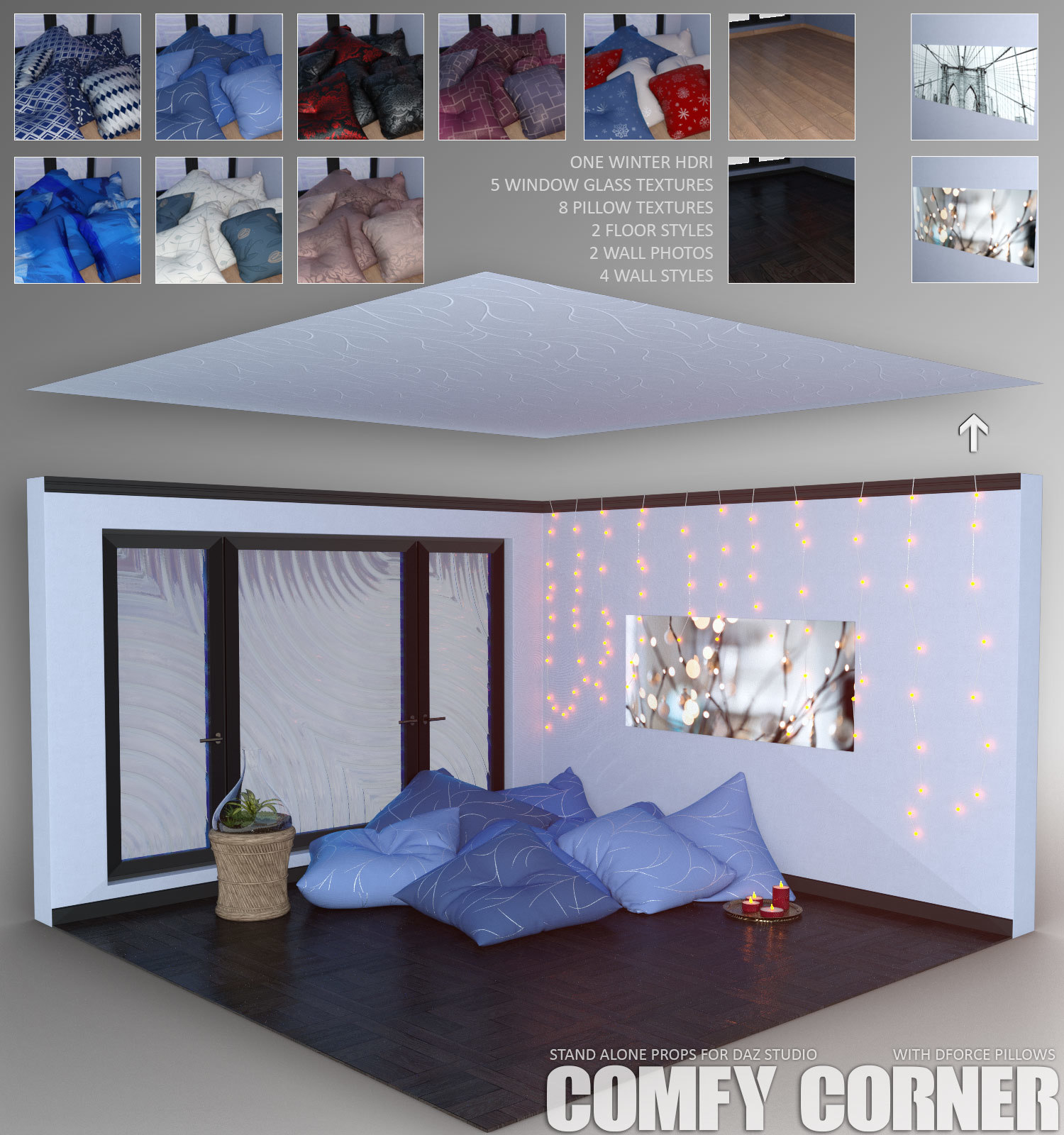 Comfy Corner Daz Studio | Daz 3D