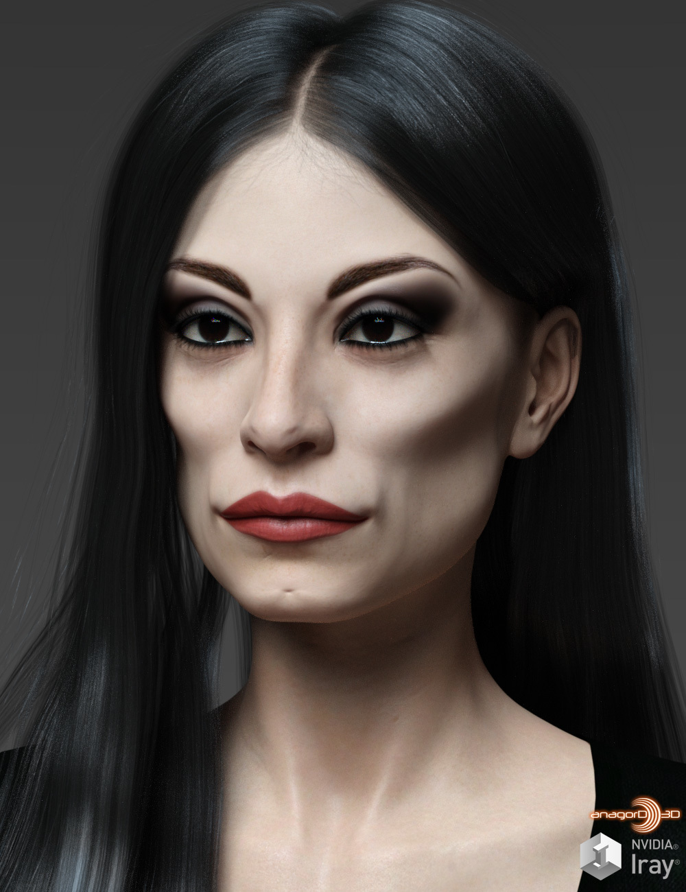 Mrs Black HD for Victoria 8 | Daz 3D