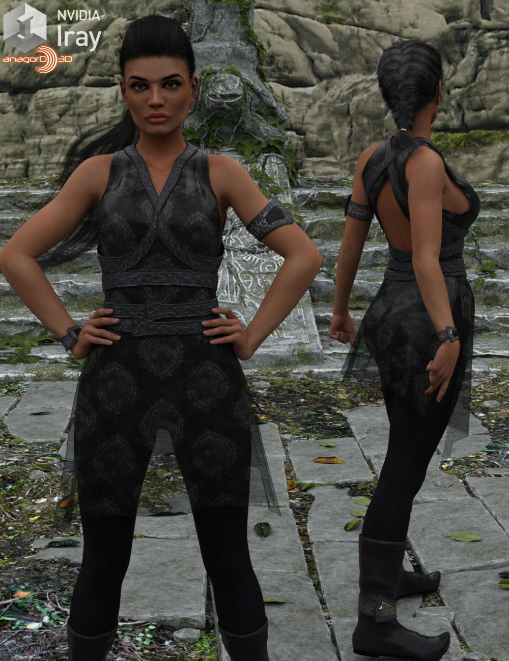 RANGER - Sand Serpent Outfit for Genesis 3 Female(s) | Daz 3D
