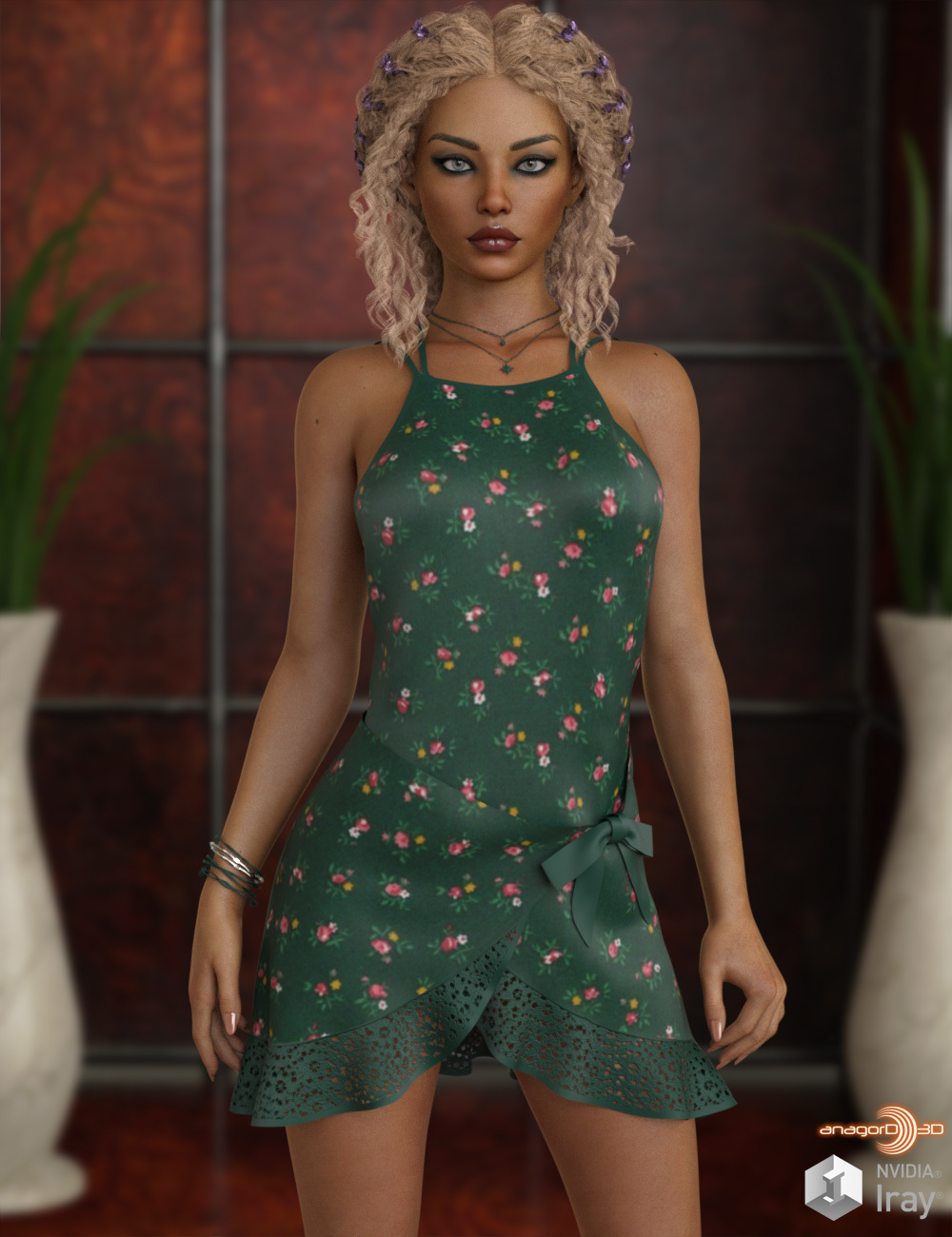 VERSUS - dForce Kasey Candy Dress for Genesis 8 Females | Daz 3D