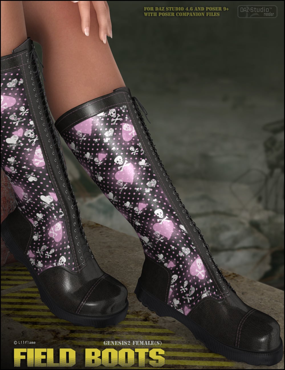 Field Boots G2F | Daz 3D