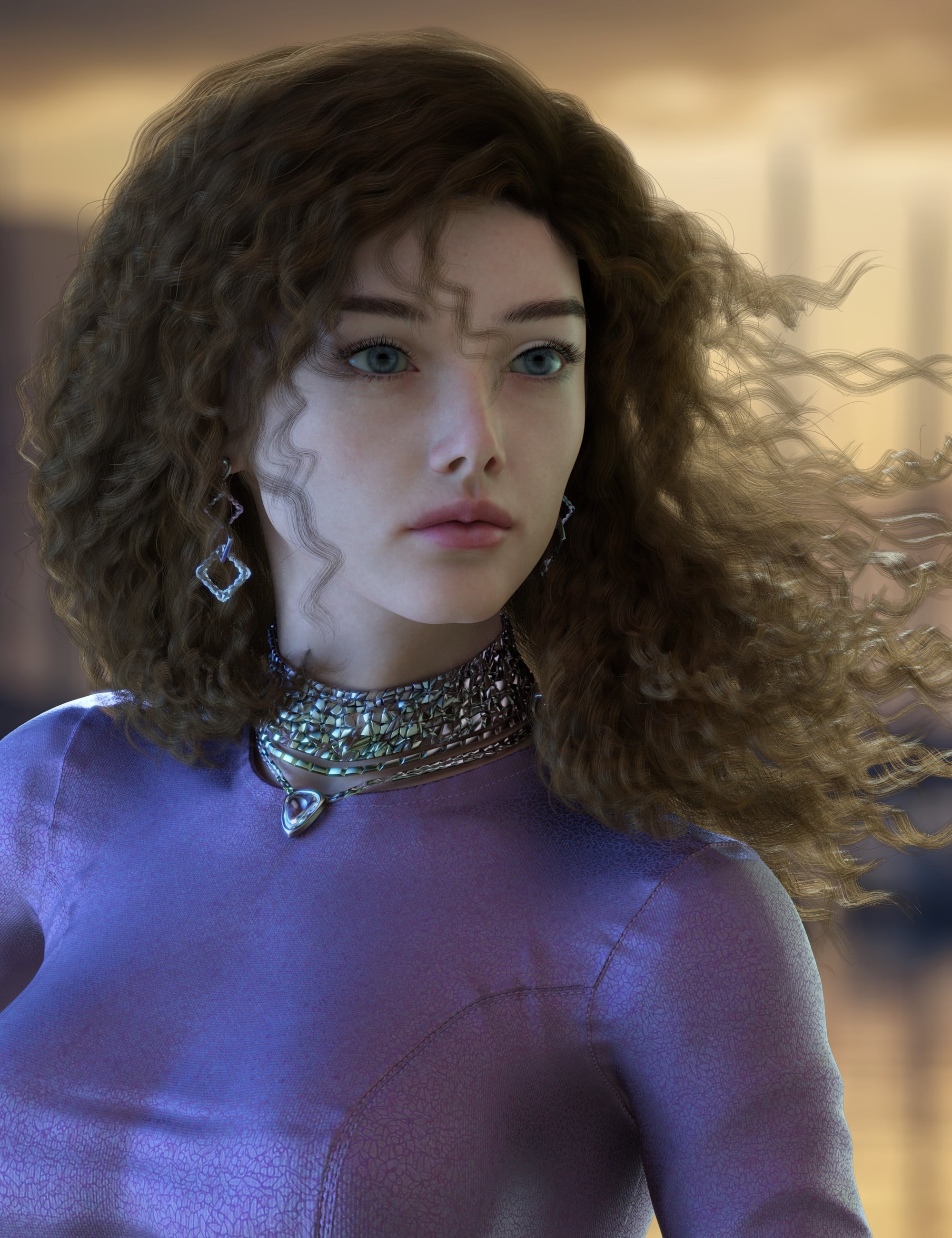 Sigma Hair and Tetragon Accessories for Genesis 9, 8 and 8.1 Female ...