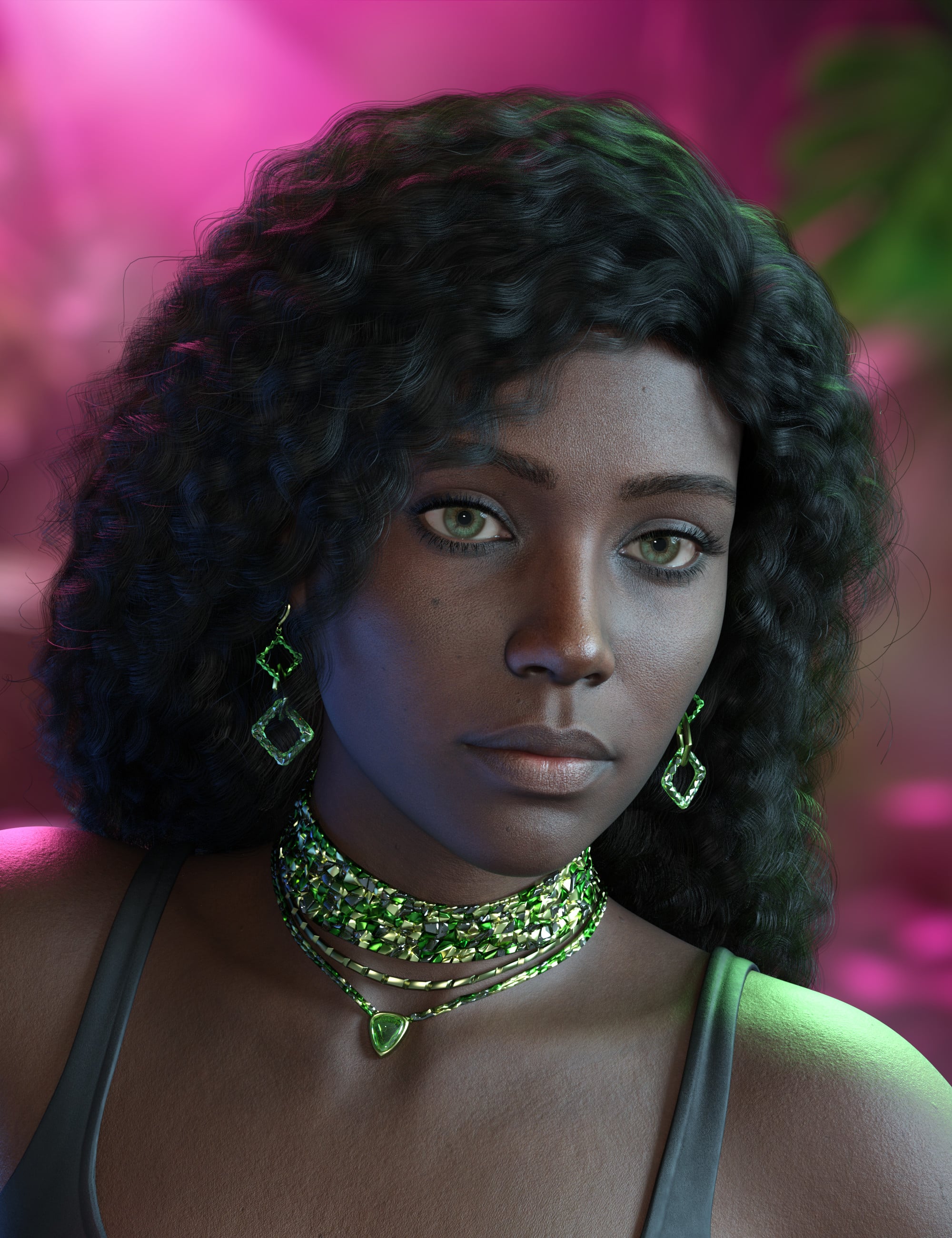 Sigma Hair and Tetragon Accessories for Genesis 9, 8 and 8.1 Female ...