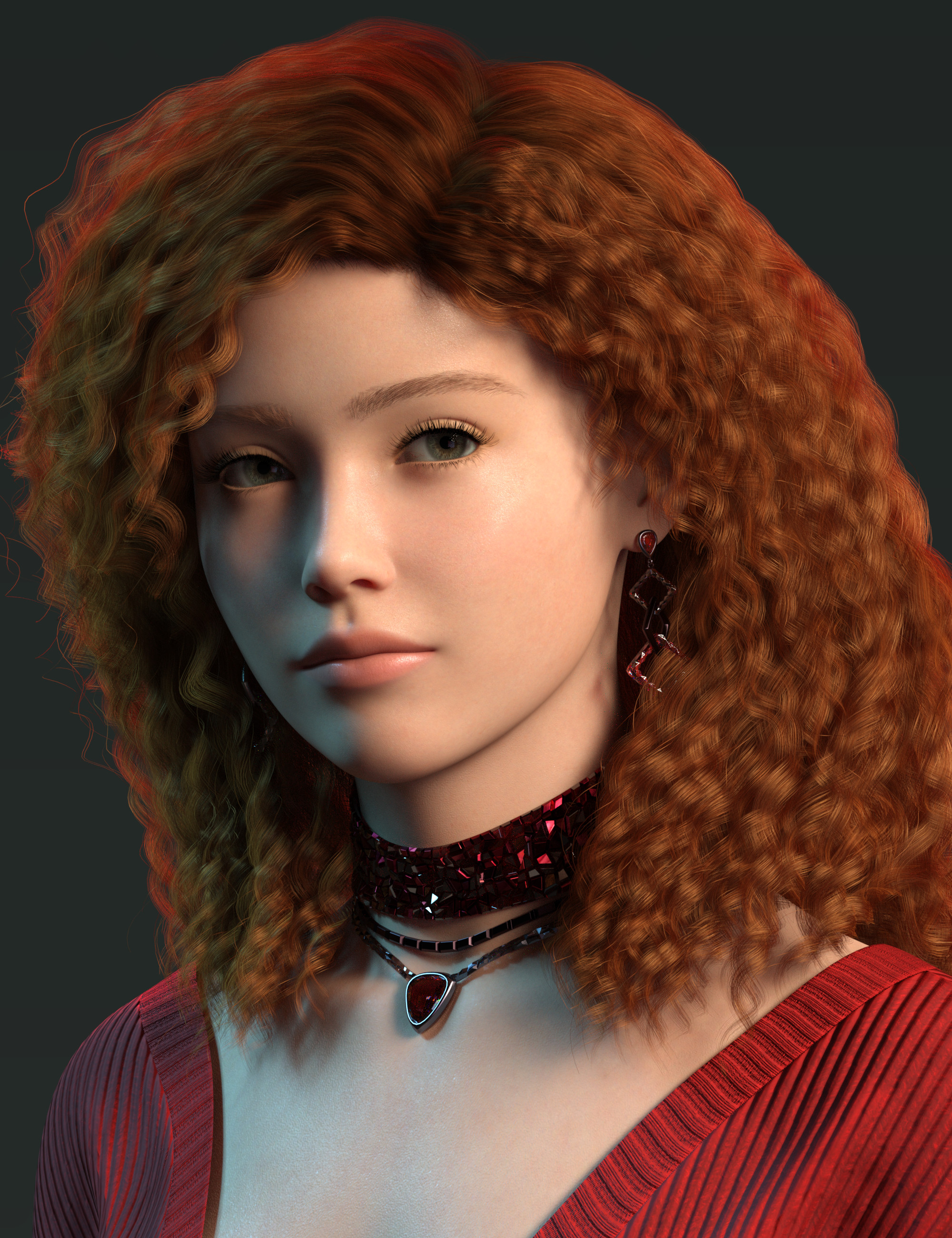 Sigma Hair and Tetragon Accessories for Genesis 9, 8 and 8.1 Female ...