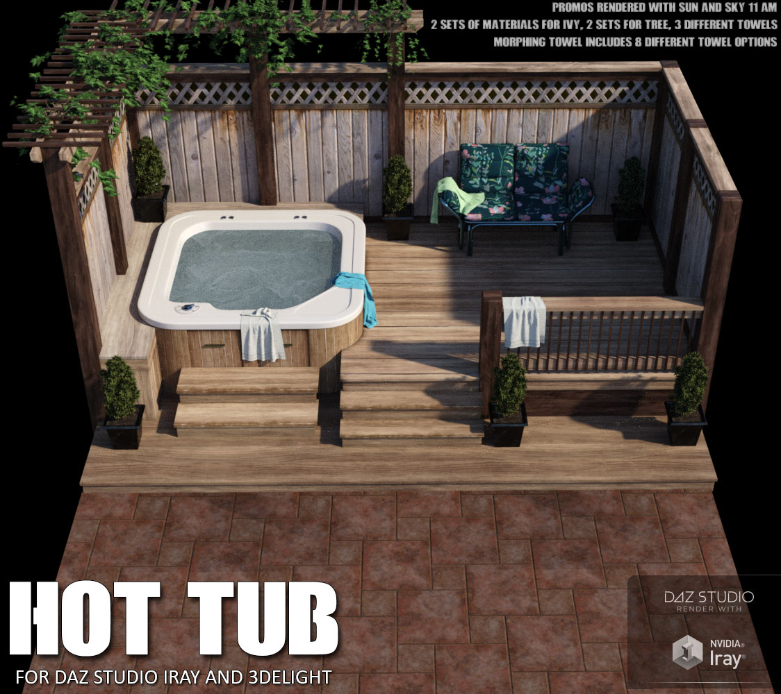 Hot Tub Daz Studio | Daz 3D