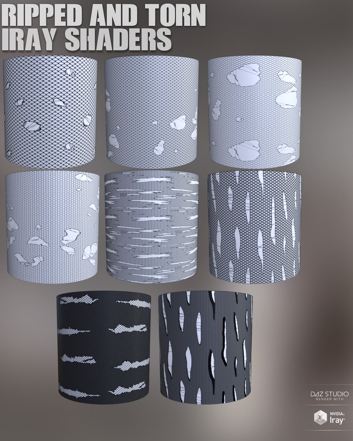 Ripped and Torn Iray Shaders | Daz 3D