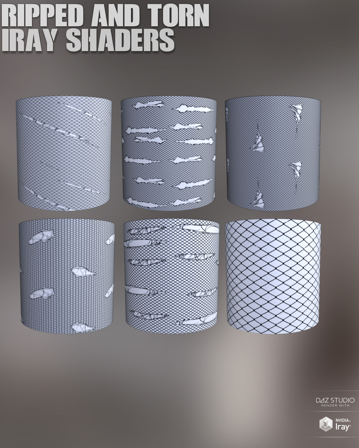 Ripped and Torn Iray Shaders | Daz 3D
