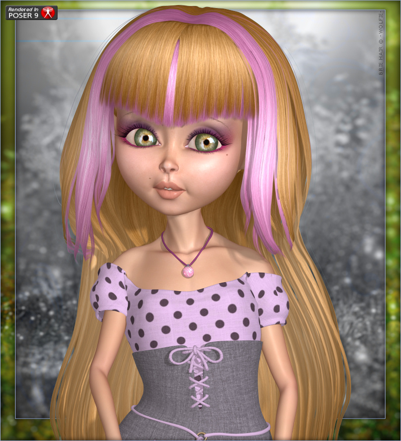 Brie: The Cute Vampire Hair | Daz 3D