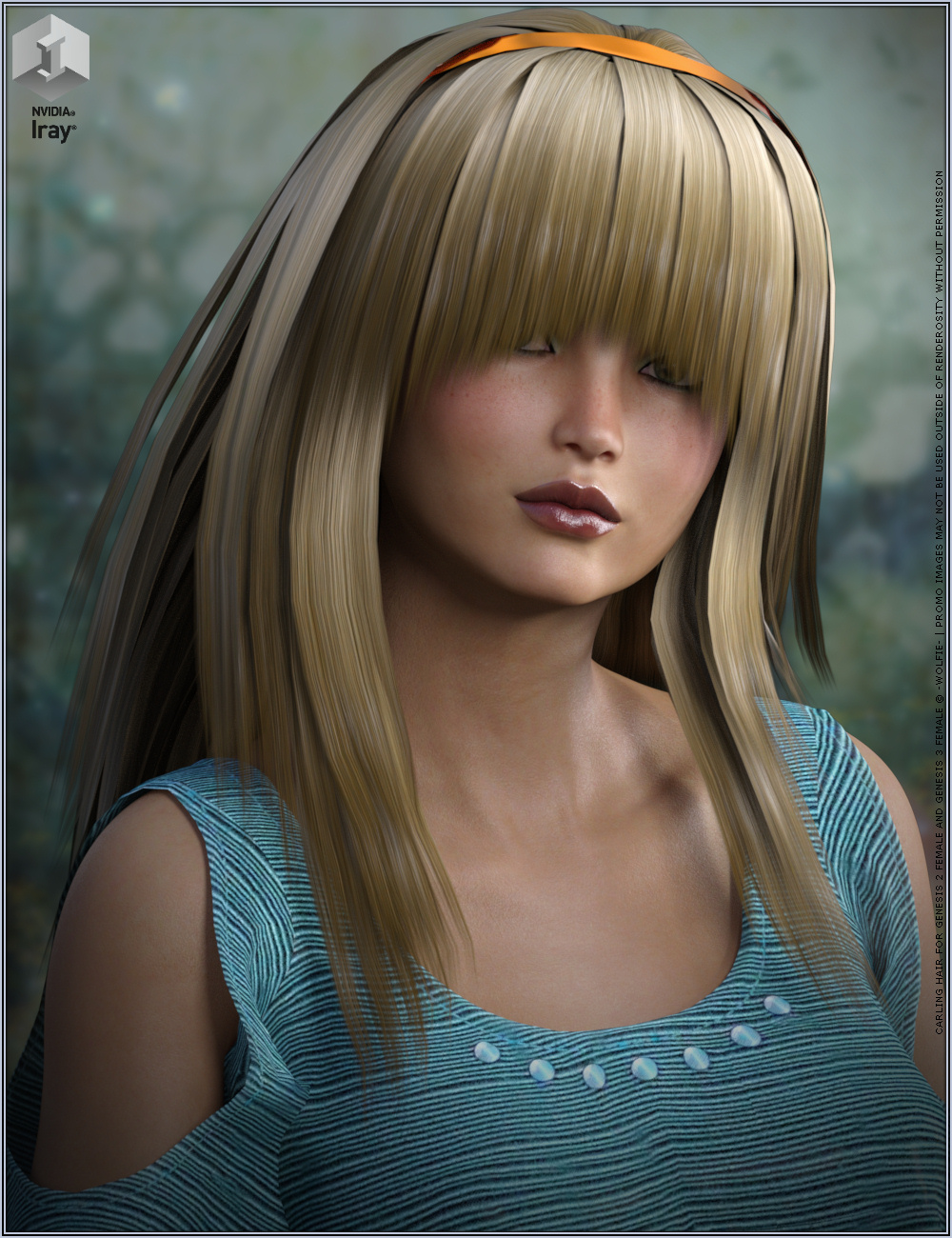 Carling Hair G2F G3F | Daz 3D