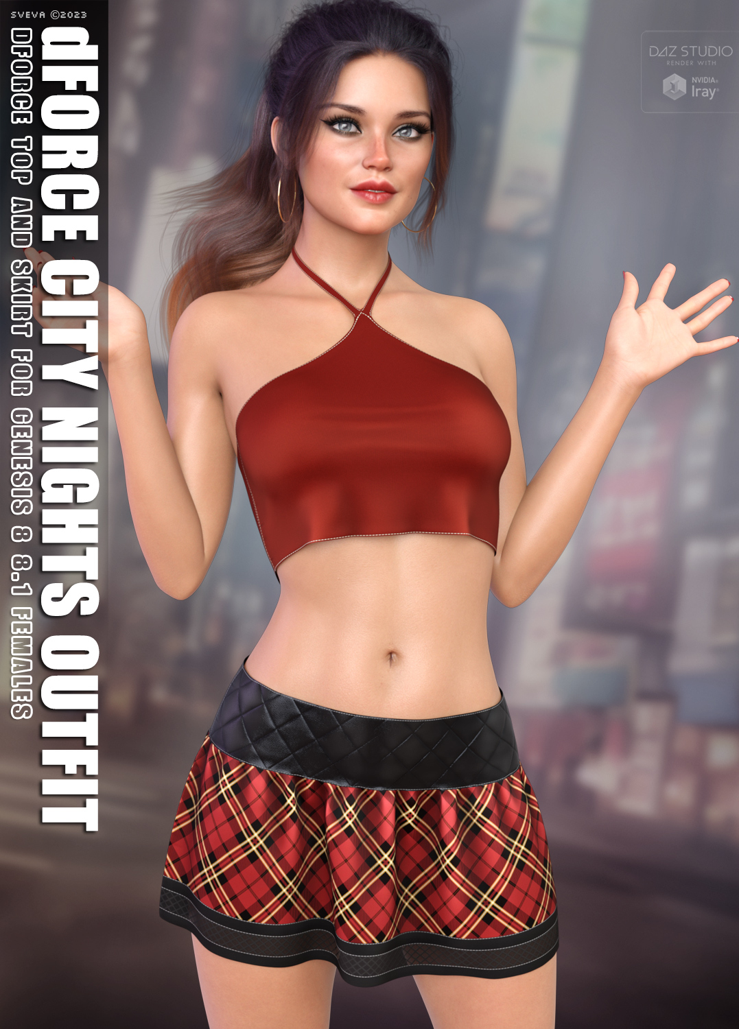 dForce City Nights Outfit G8G8.1F | Daz 3D