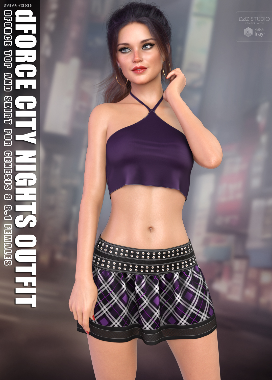 dForce City Nights Outfit G8G8.1F | Daz 3D