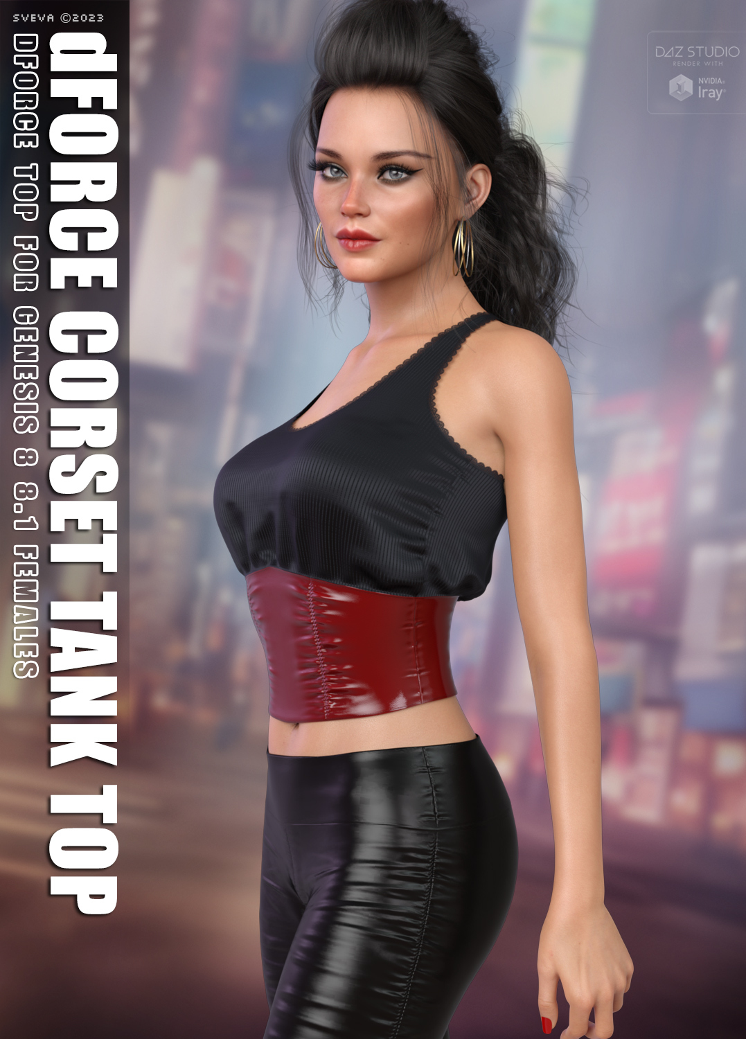 dForce Corset Tank Top G8G8.1F | Daz 3D