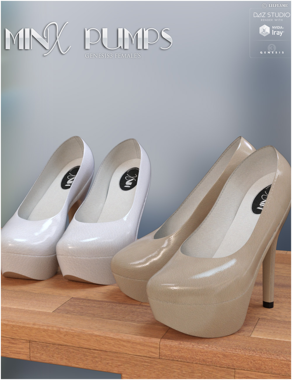 Minx Pumps for Genesis 3 Females | Daz 3D