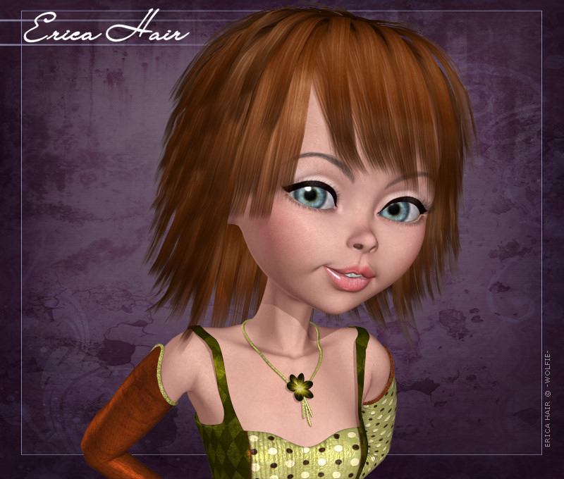 Erica Hair | Daz 3D