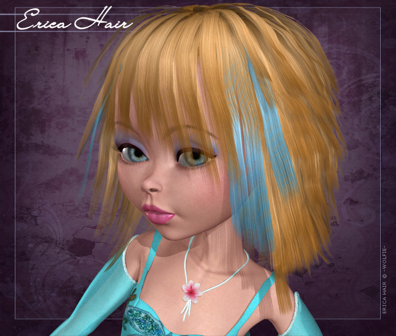 Erica Hair | Daz 3D
