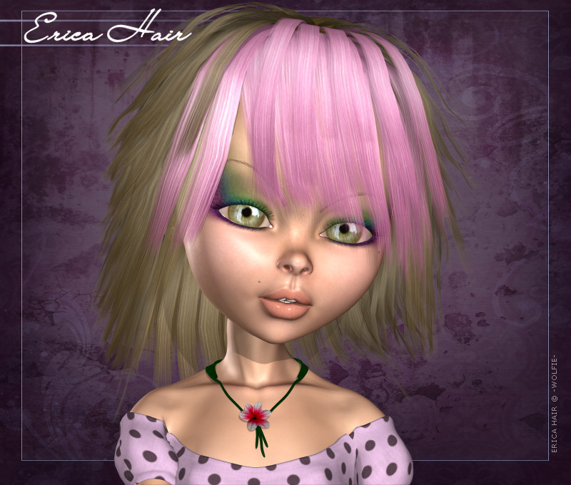 Erica Hair | Daz 3D