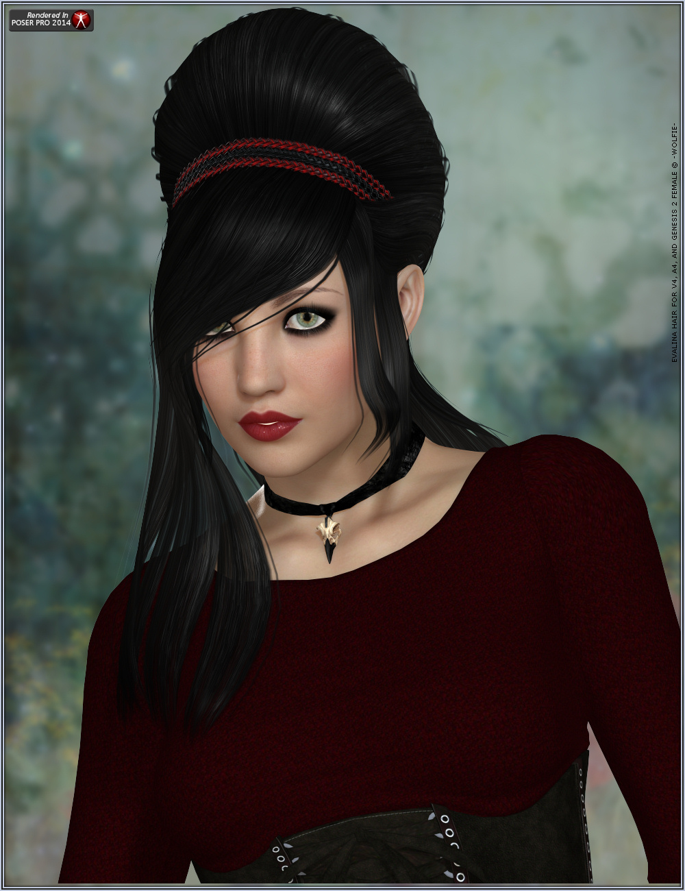 Evalina Hair | Daz 3D