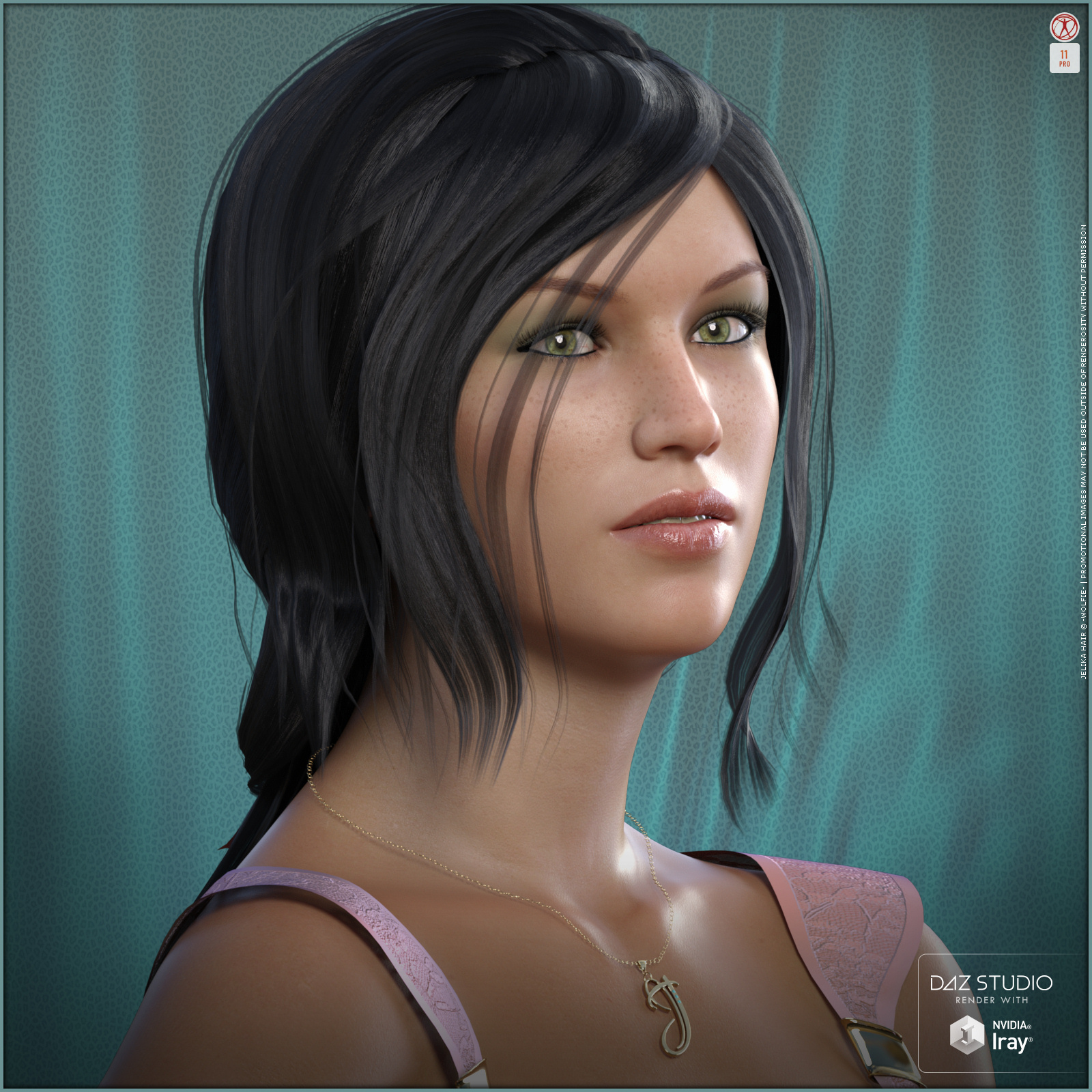 Jelika Hair G3F G8F | Daz 3D