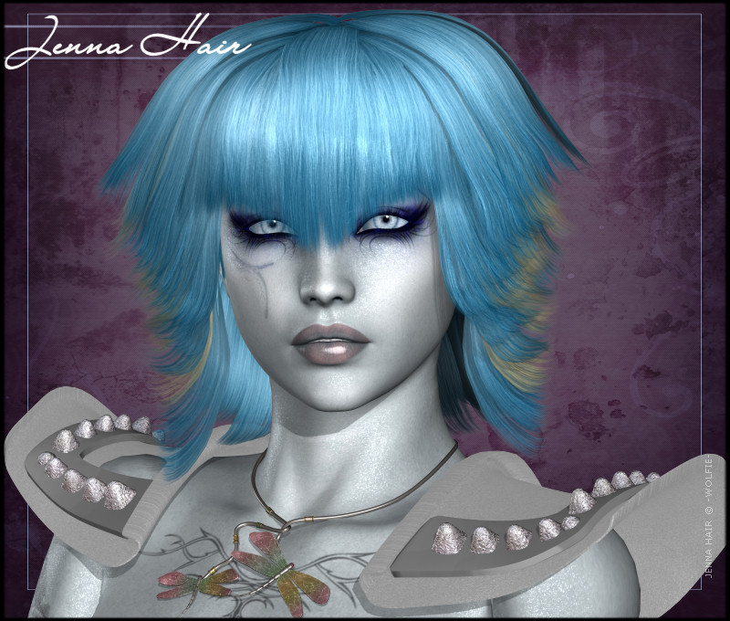Jenna Hair | Daz 3D