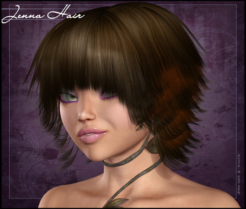 Jenna Hair | Daz 3D