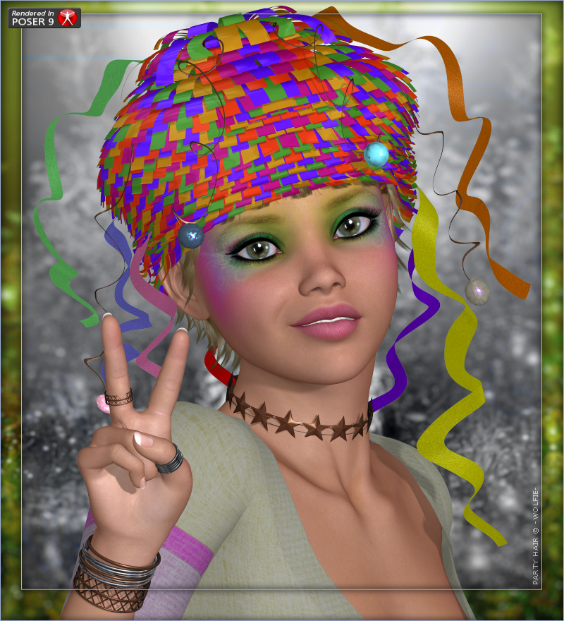 Party Hair | Daz 3D