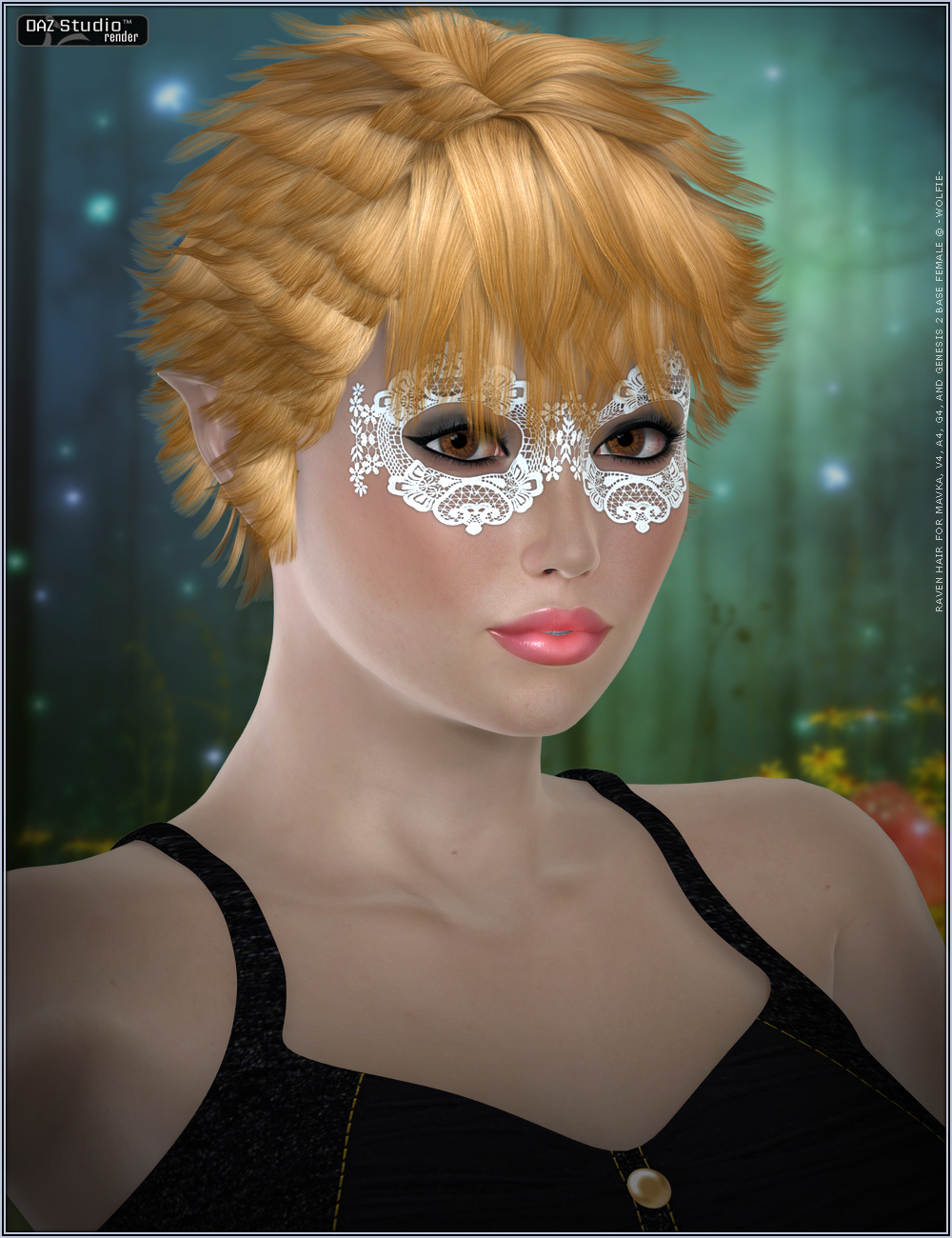 Raven Hair | Daz 3D