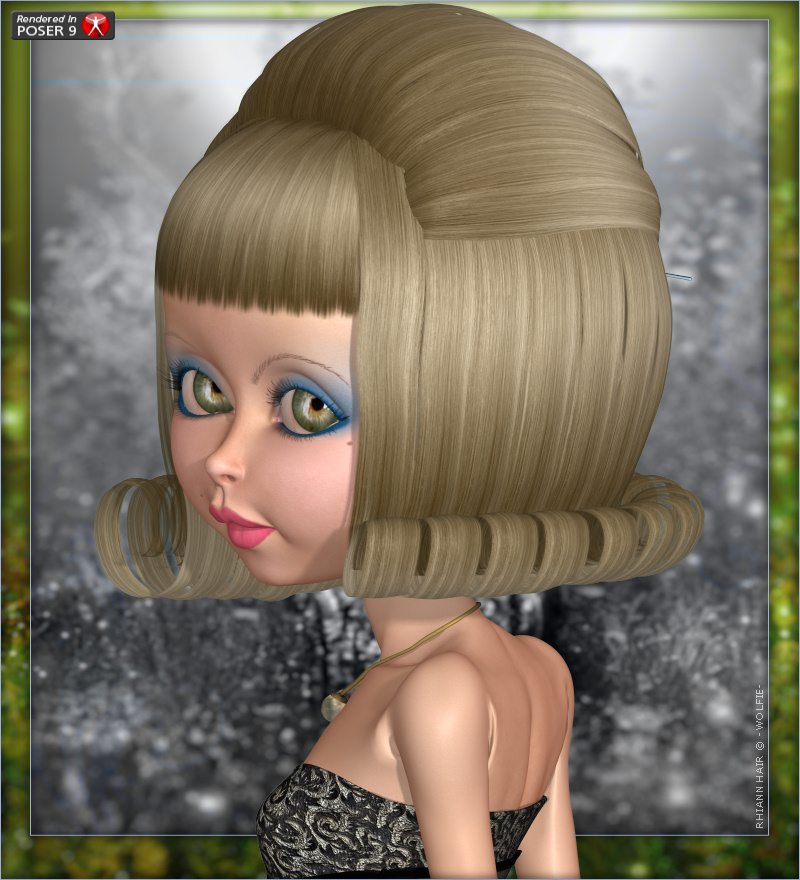 Rhiann Hair | Daz 3D