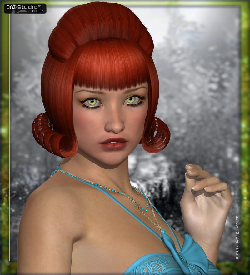 Rhiann Hair | Daz 3D