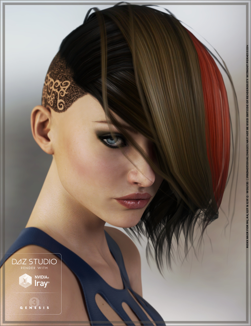 Roxx Hair | Daz 3D