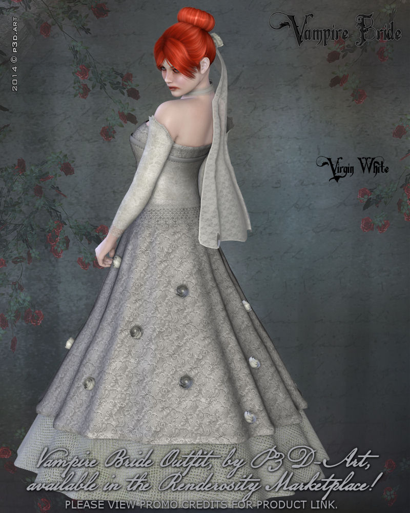 Vampire Bride Hair | Daz 3D