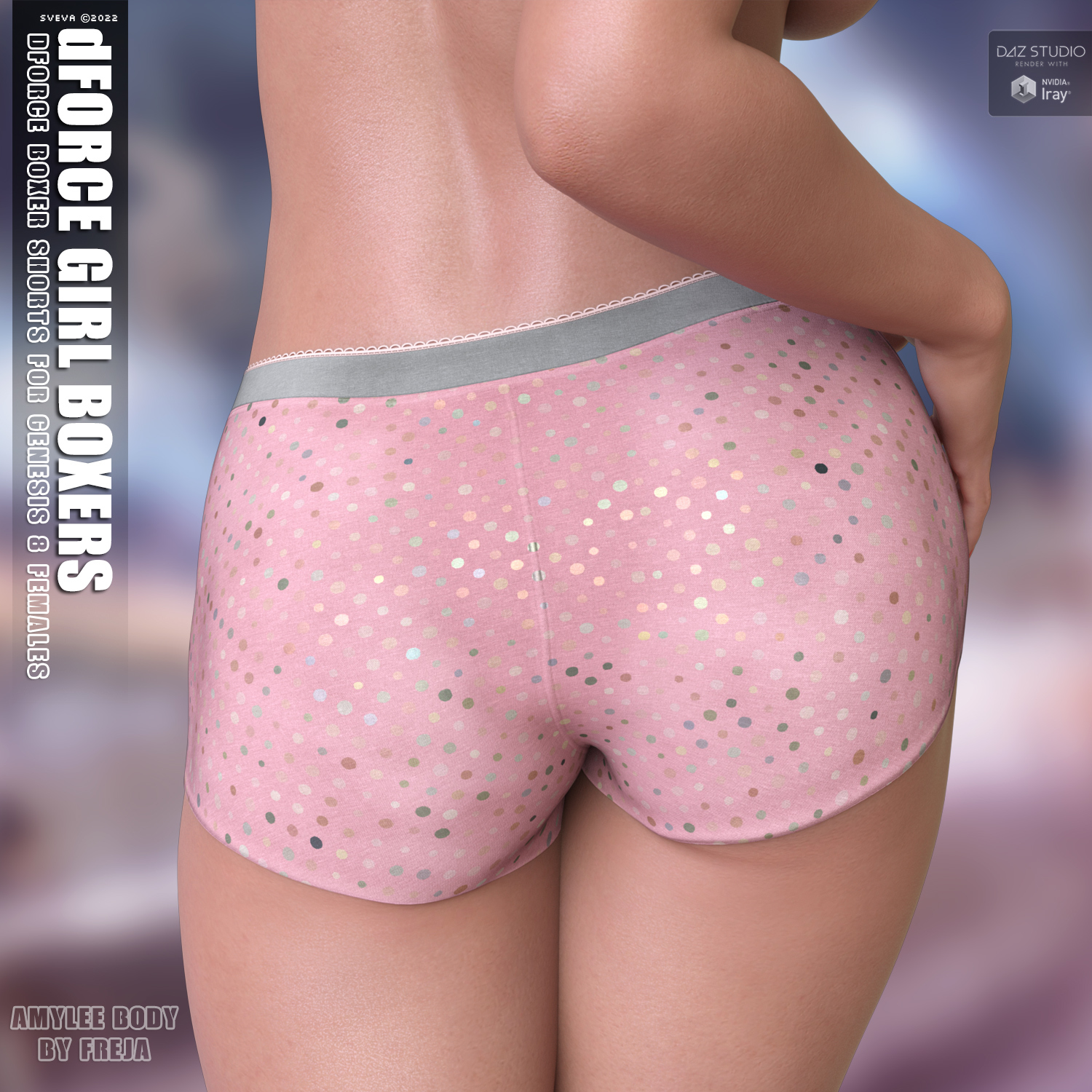 dForce Girl Boxers G8F | Daz 3D