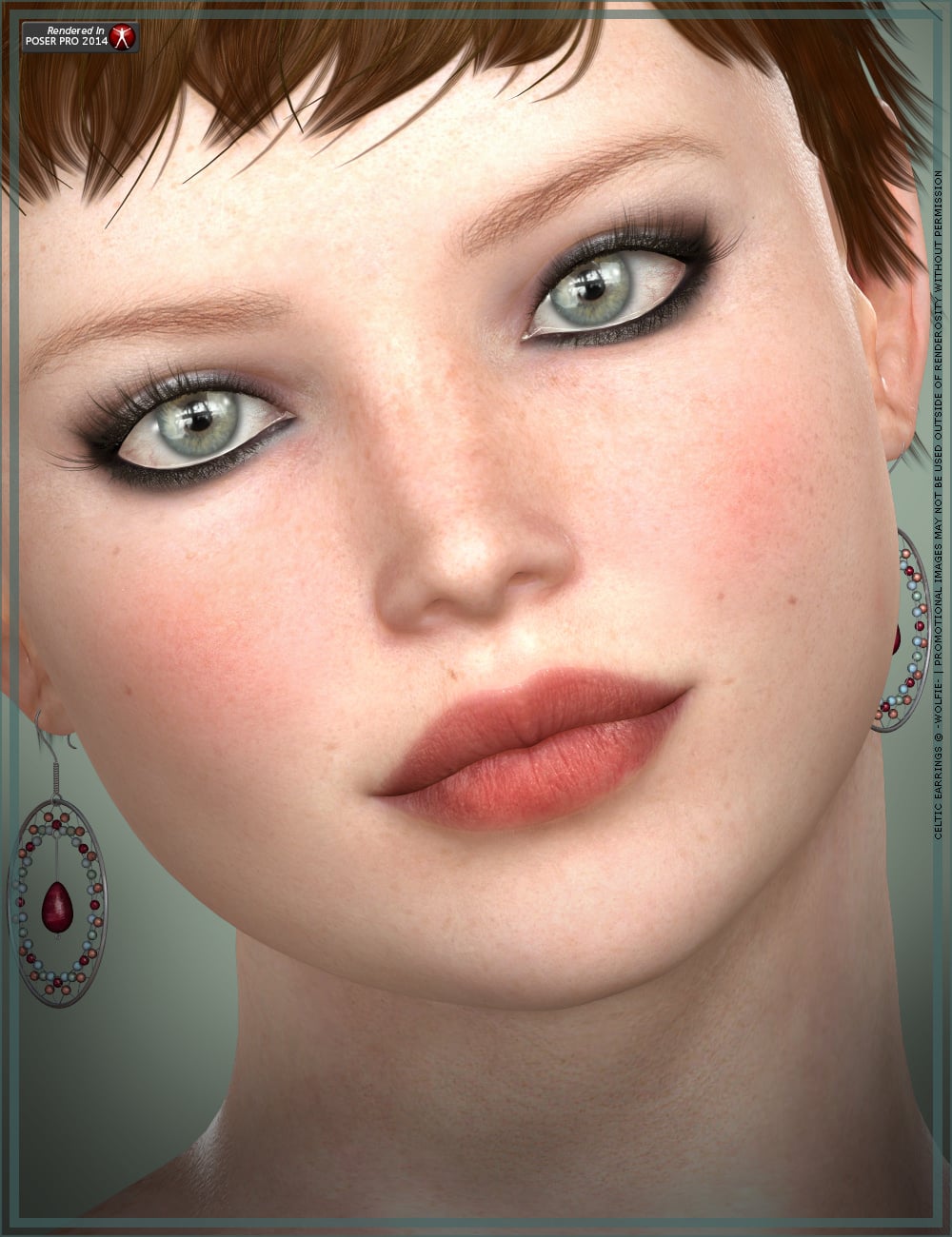 Celtic Earrings V4 | Daz 3D