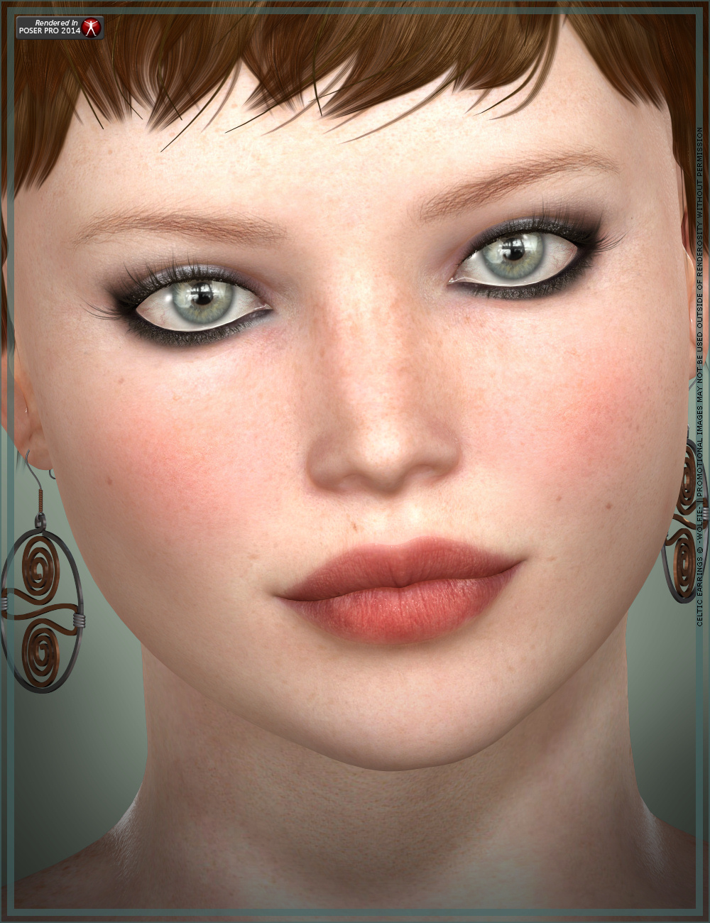 Celtic Earrings V4 | Daz 3D