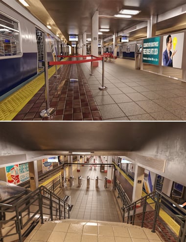 Subway Metro Station | Daz 3D