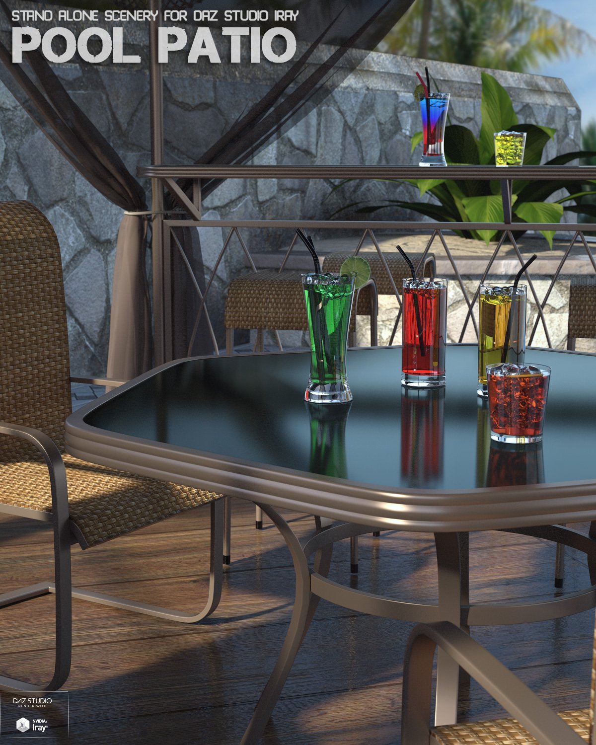 Pool Patio | Daz 3D