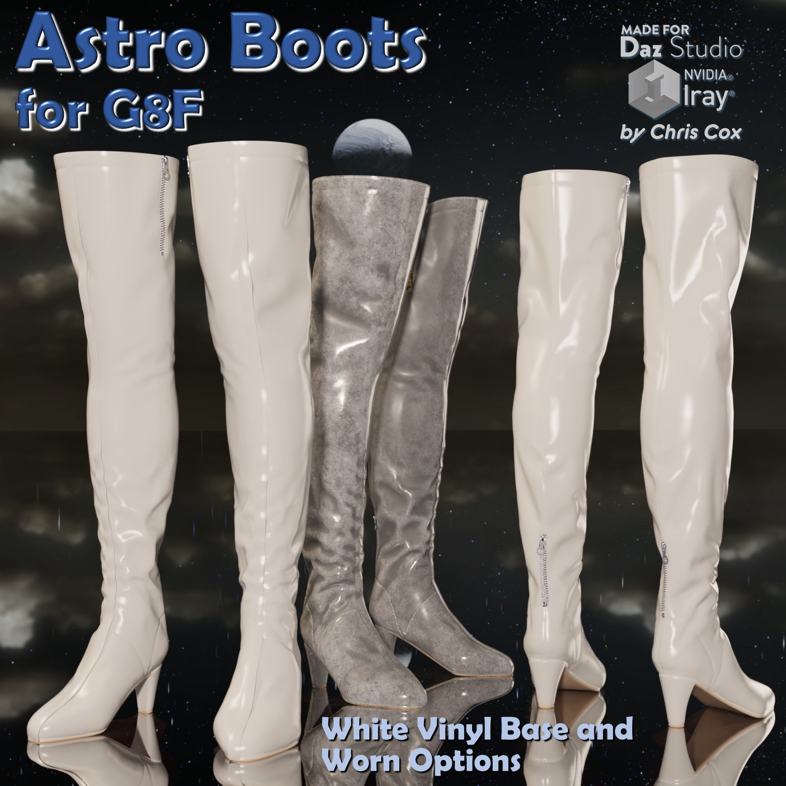 Astro Thigh Boots G8F | Daz 3D