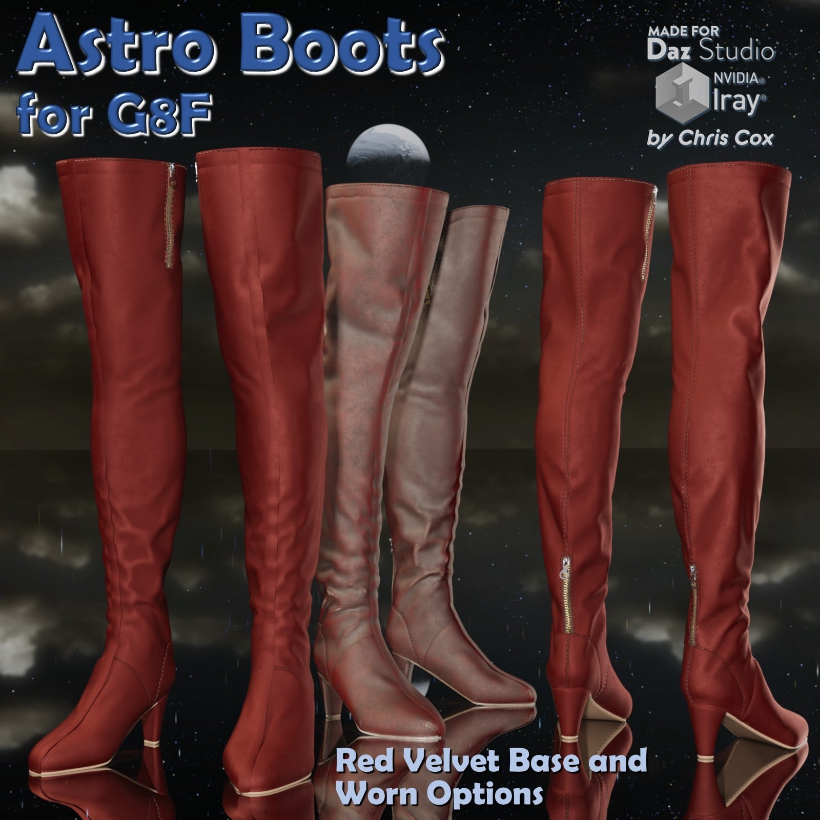 Astro Thigh Boots G8F | Daz 3D