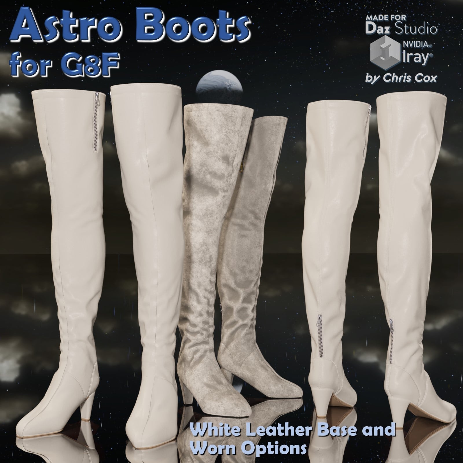 Astro Thigh Boots G8F | Daz 3D