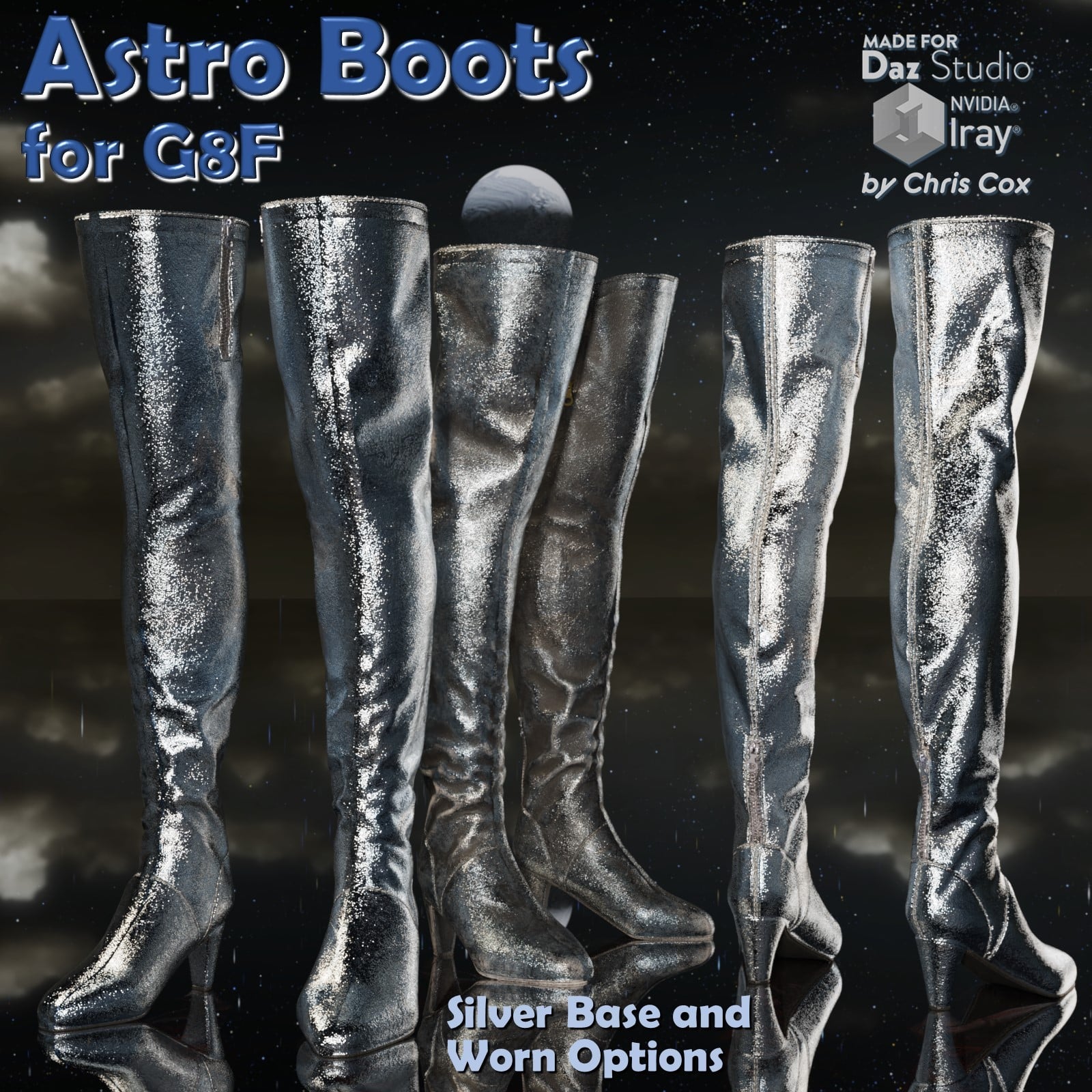 Astro Thigh Boots G8F | Daz 3D