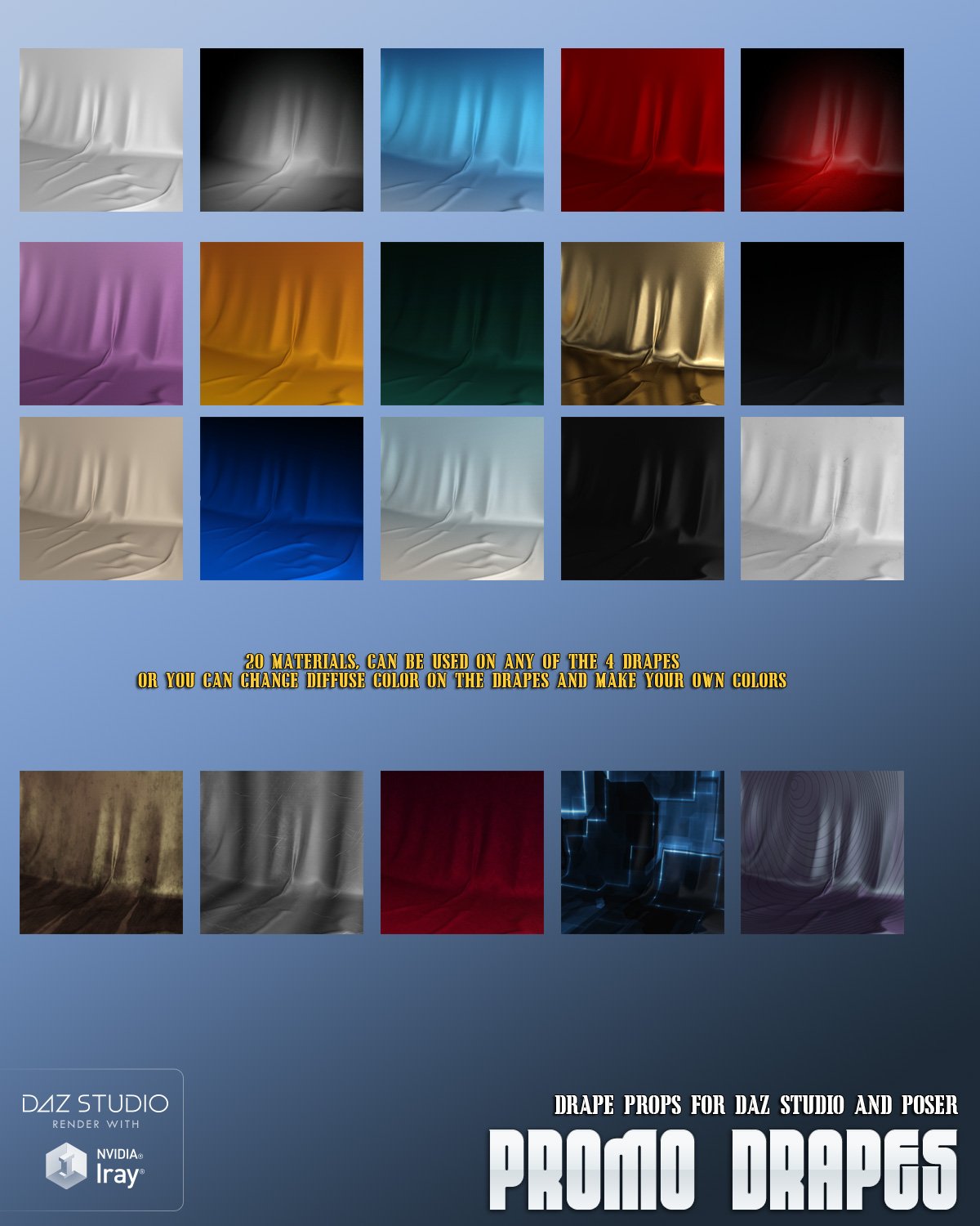 Promo Drapes | Daz 3D