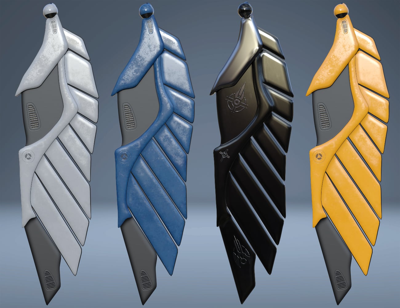 Mech Wings for Genesis 9 | Daz 3D