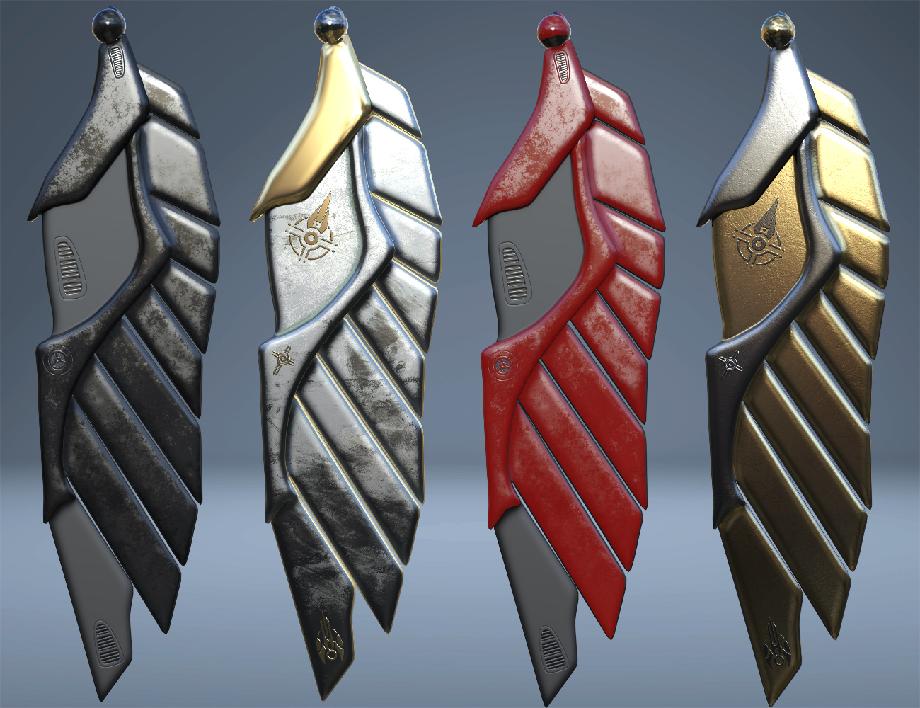 Mech Wings for Genesis 9 | Daz 3D