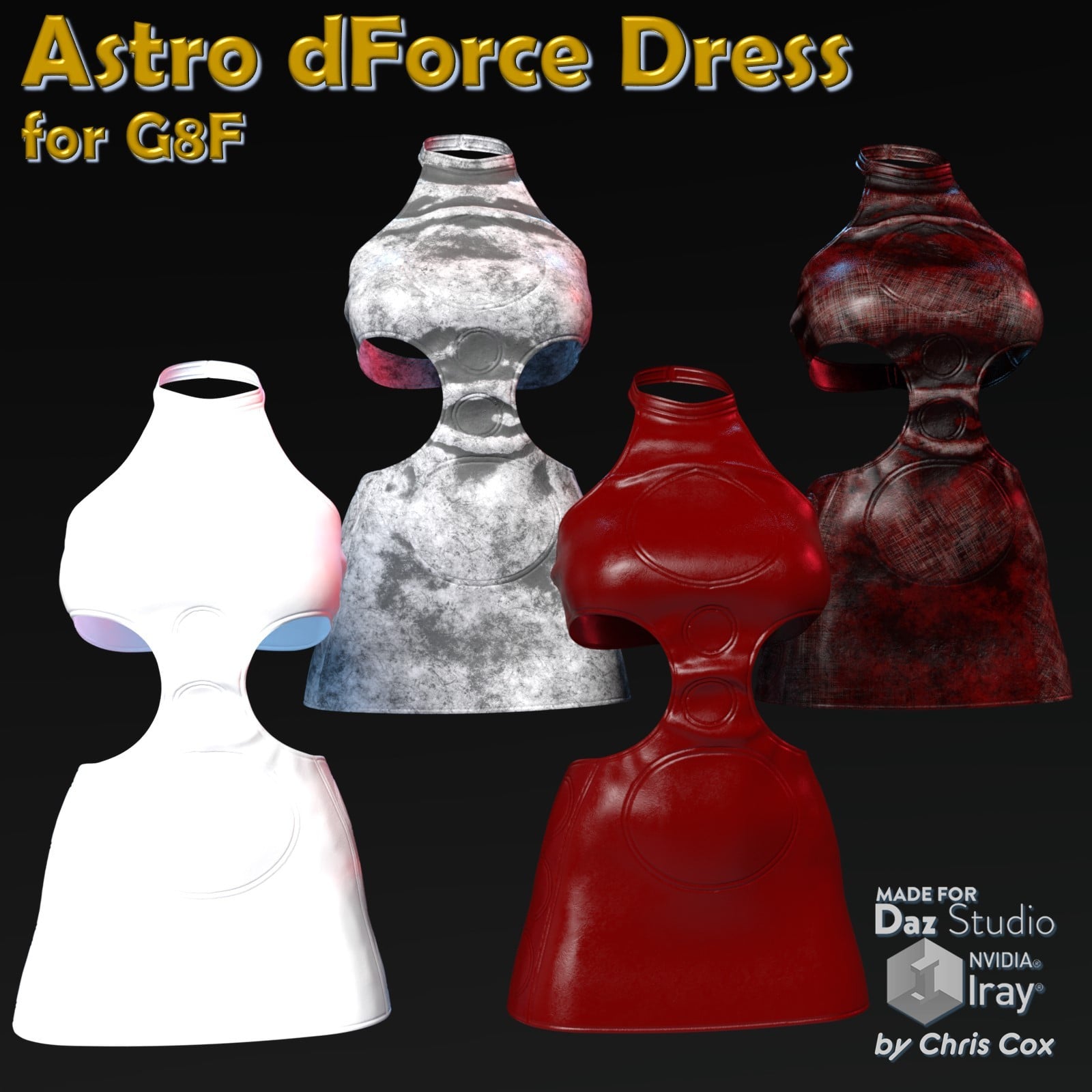 Astro dForce Dress for G8F | Daz 3D