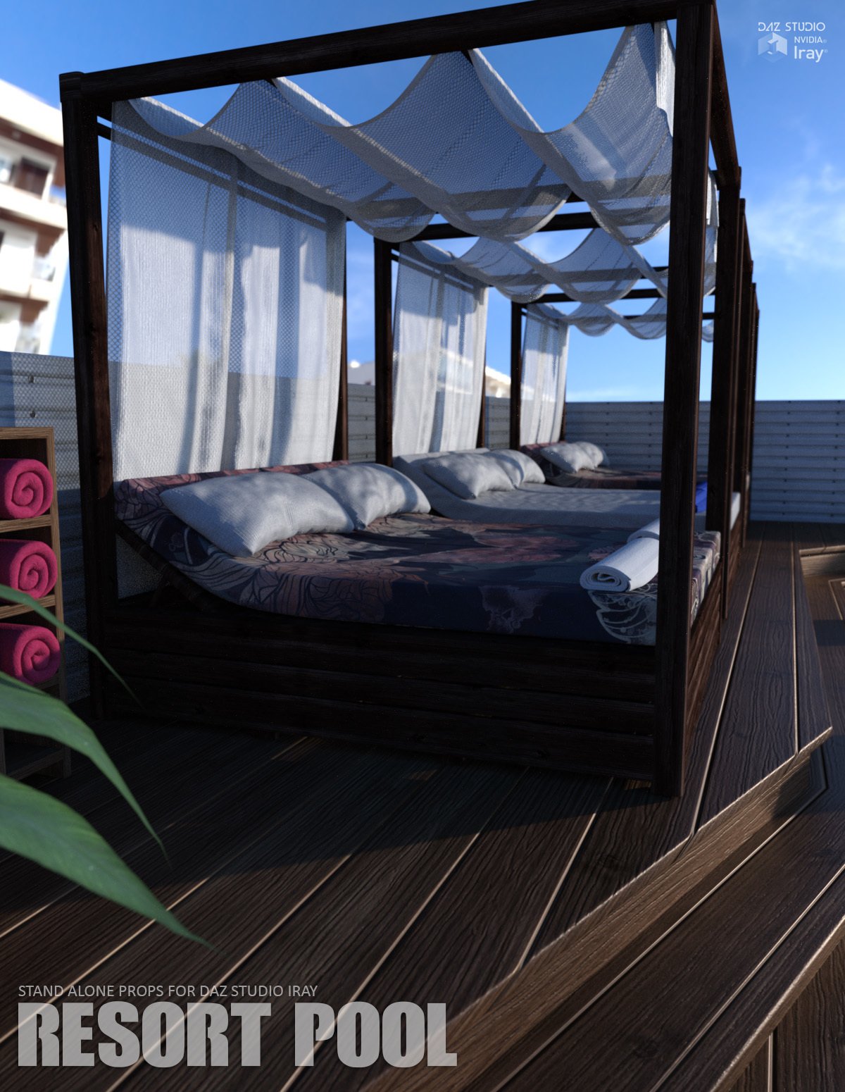 Resort Pool Daz Studio | Daz 3D